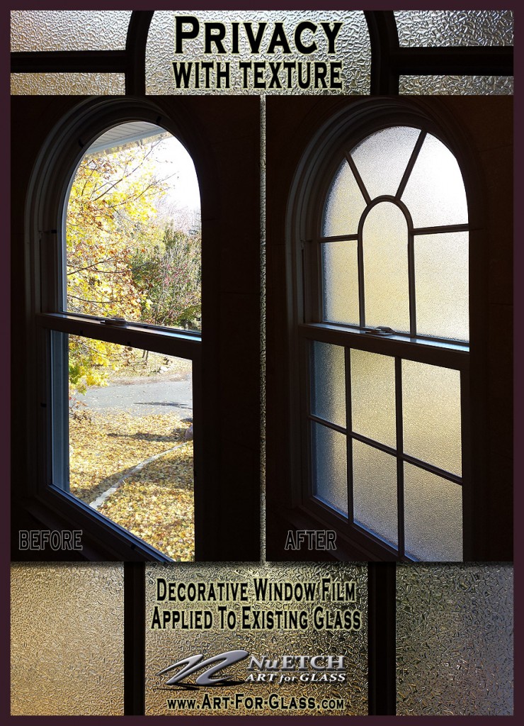 Privacy with the Look of Textured Glass on Windows