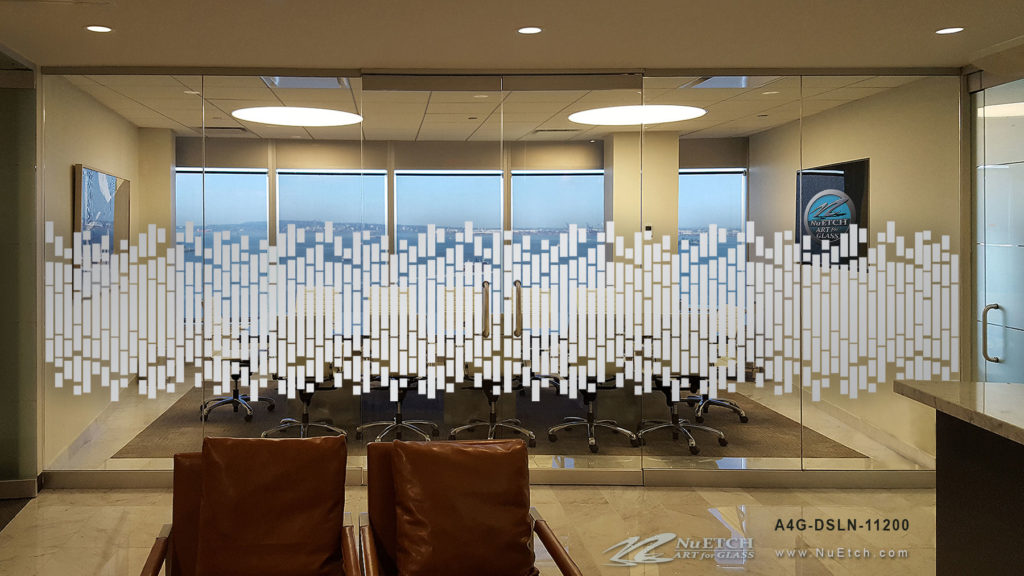 Privacy on Conference Room Glass Panels and Doors - NuEtch Art for Glass