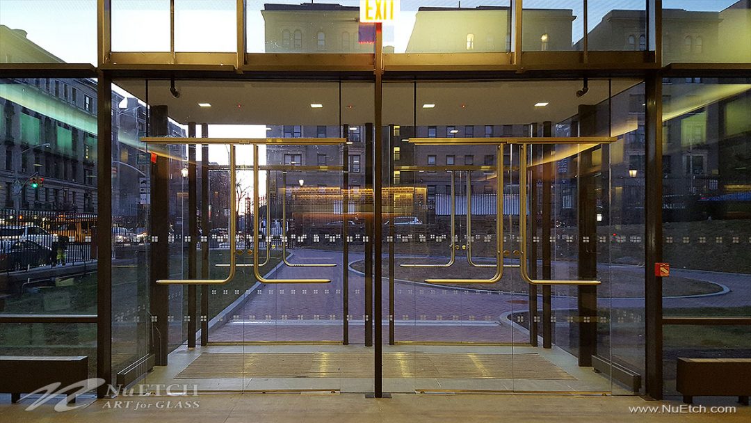 Distraction Markers on glass panels and doors in commercial space is ...