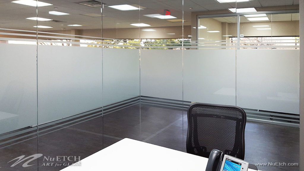 Distraction Markers on glass panels and doors in commercial space is ...