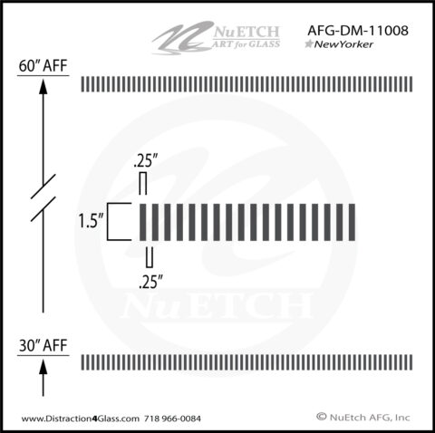 NuEtch Safety Markers for Glass are Easy to Install and meet code ...
