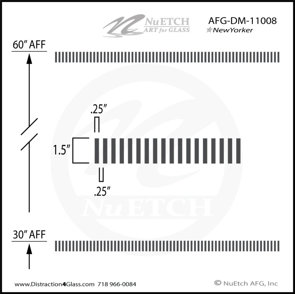 Distraction / Safety Markers - Privacy - Branding for Glass